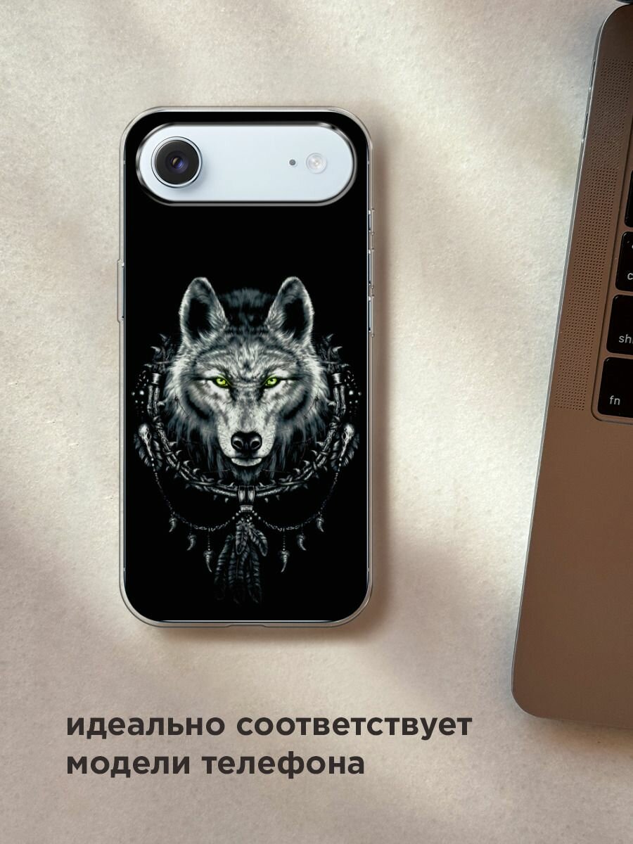 Чехол на Apple iPhone Air / Айфон Айр с принтом "Волк оберег" — фото 1