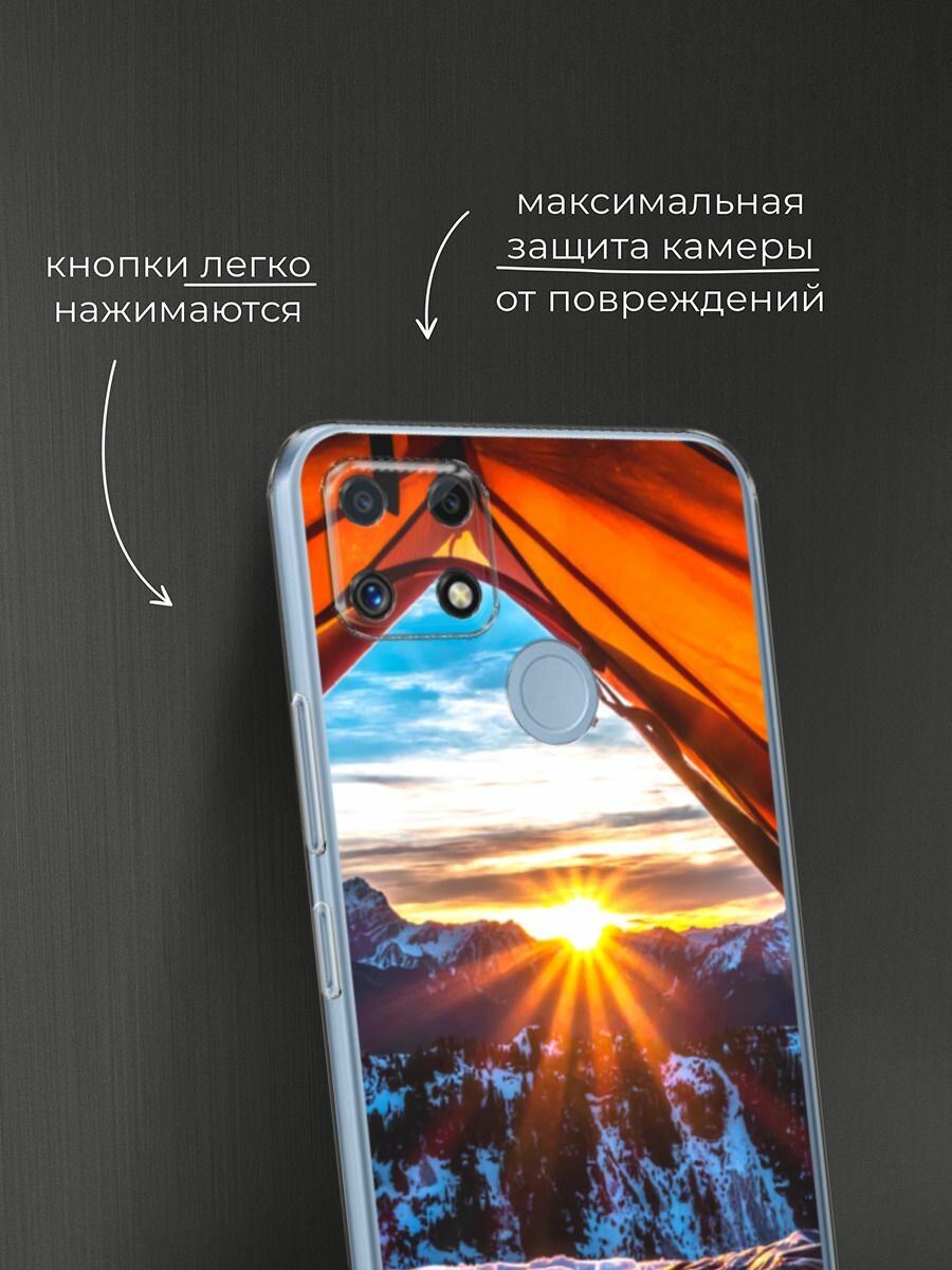 Чехол на Realme C25/C25s / Реалми С25/C25s с принтом "Горы 7" — фото 1