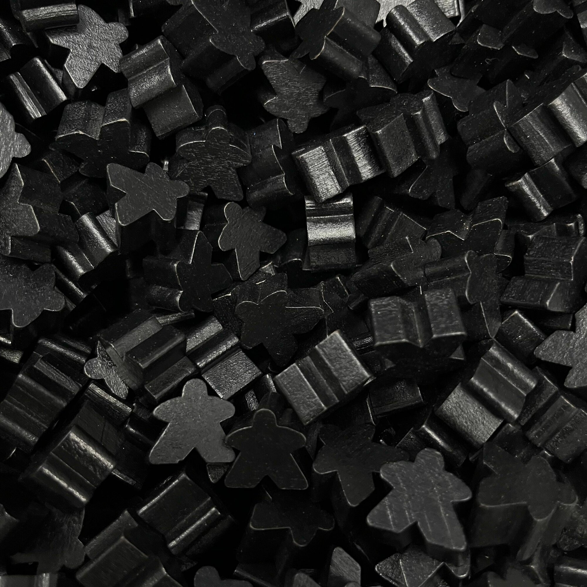 50 Meeples деревянных фигурок миплов 16 цветов (Каркассон) - аксессуары для настольных игр, запасные части