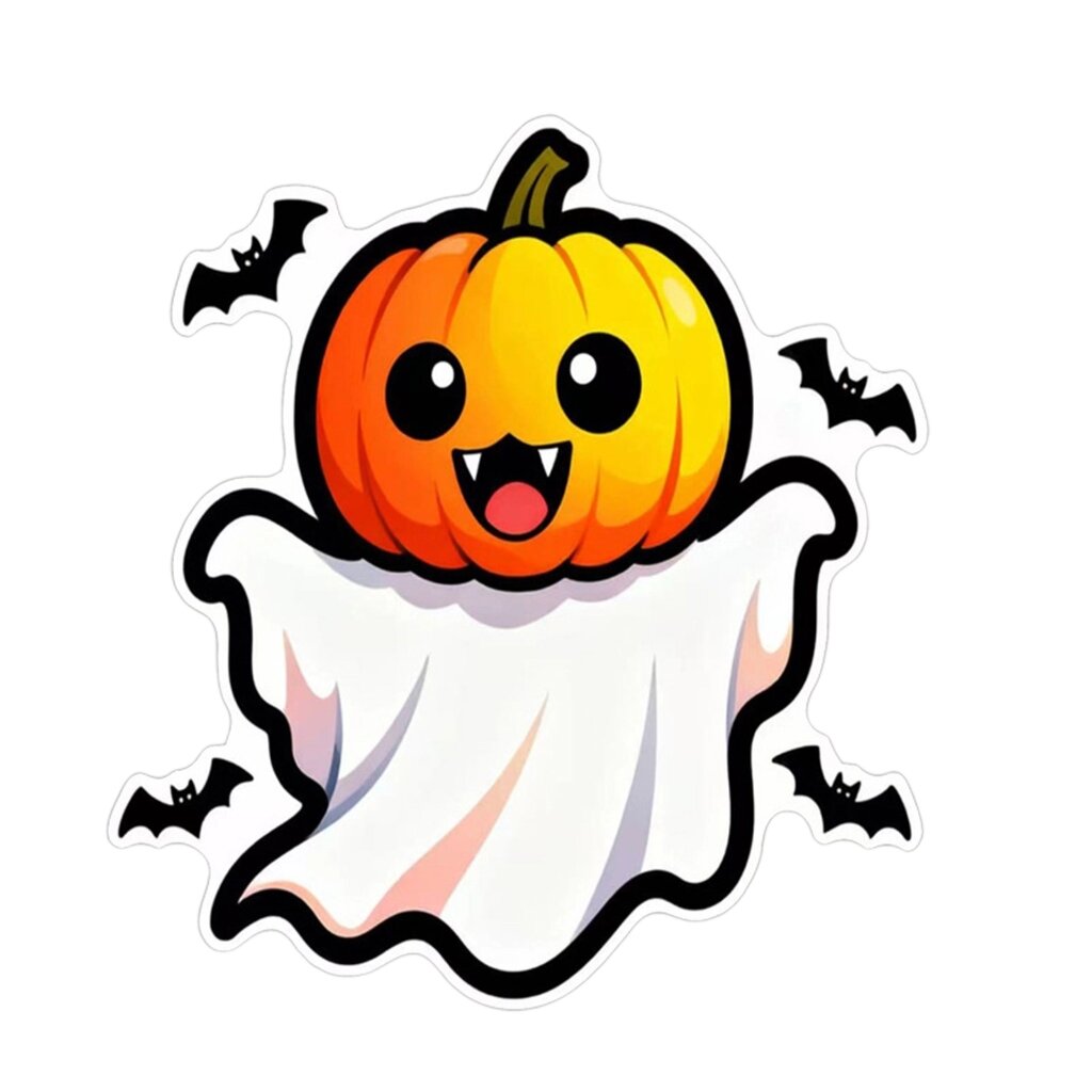 Уникальный дизайн тыквы Хэллоуин Автомобильные наклейки Водонепроницаемая наклейка для окон автомобилей