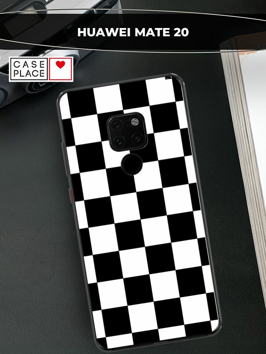 Чехол на Huawei Mate 20 / Хуавей Мате 20 с принтом "Шахматная доска"