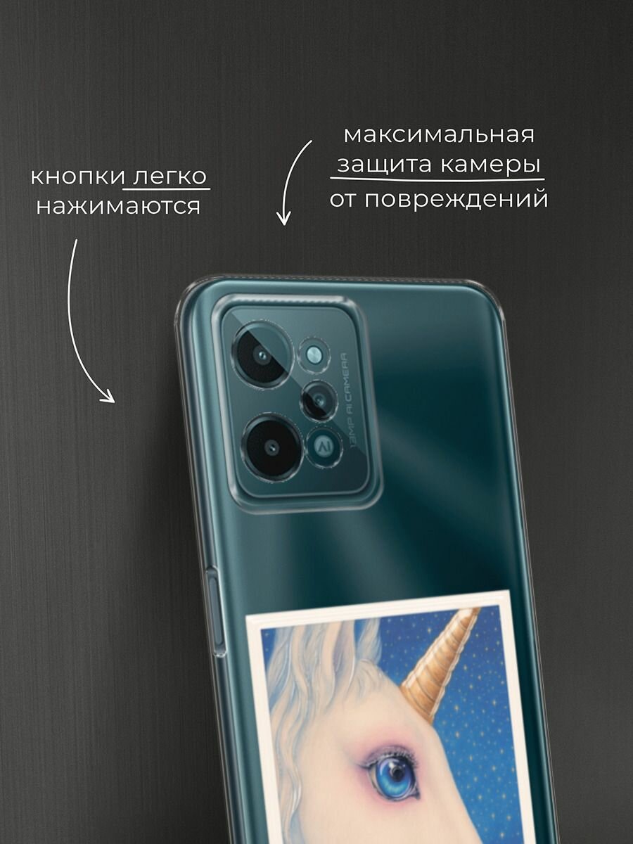 Чехол на Realme C31 / Реалми C31 с принтом "Глаз единорога" — фото 1