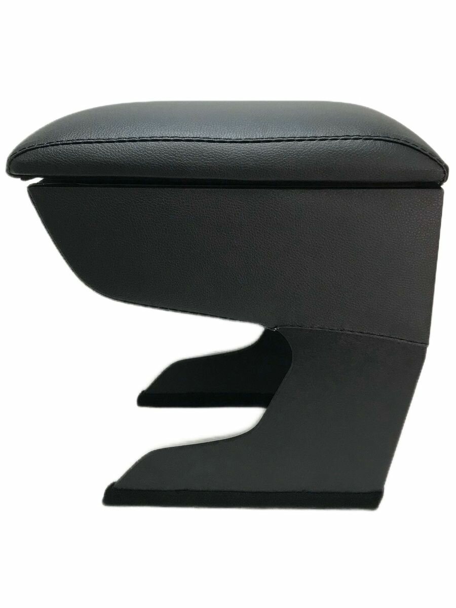 Подлокотник ВАЗ нива кожаный (черный, гладкая крышка), niva