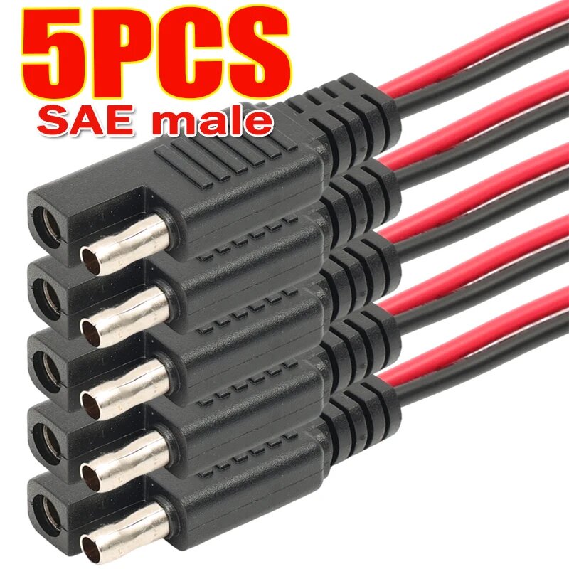 Автомобильный удлинительный кабель Кабель солнечной панели Провод Разъем SAE Удлинительный кабель Быстрый разъем SAE Разъем питания SAE tybe A 5PCS