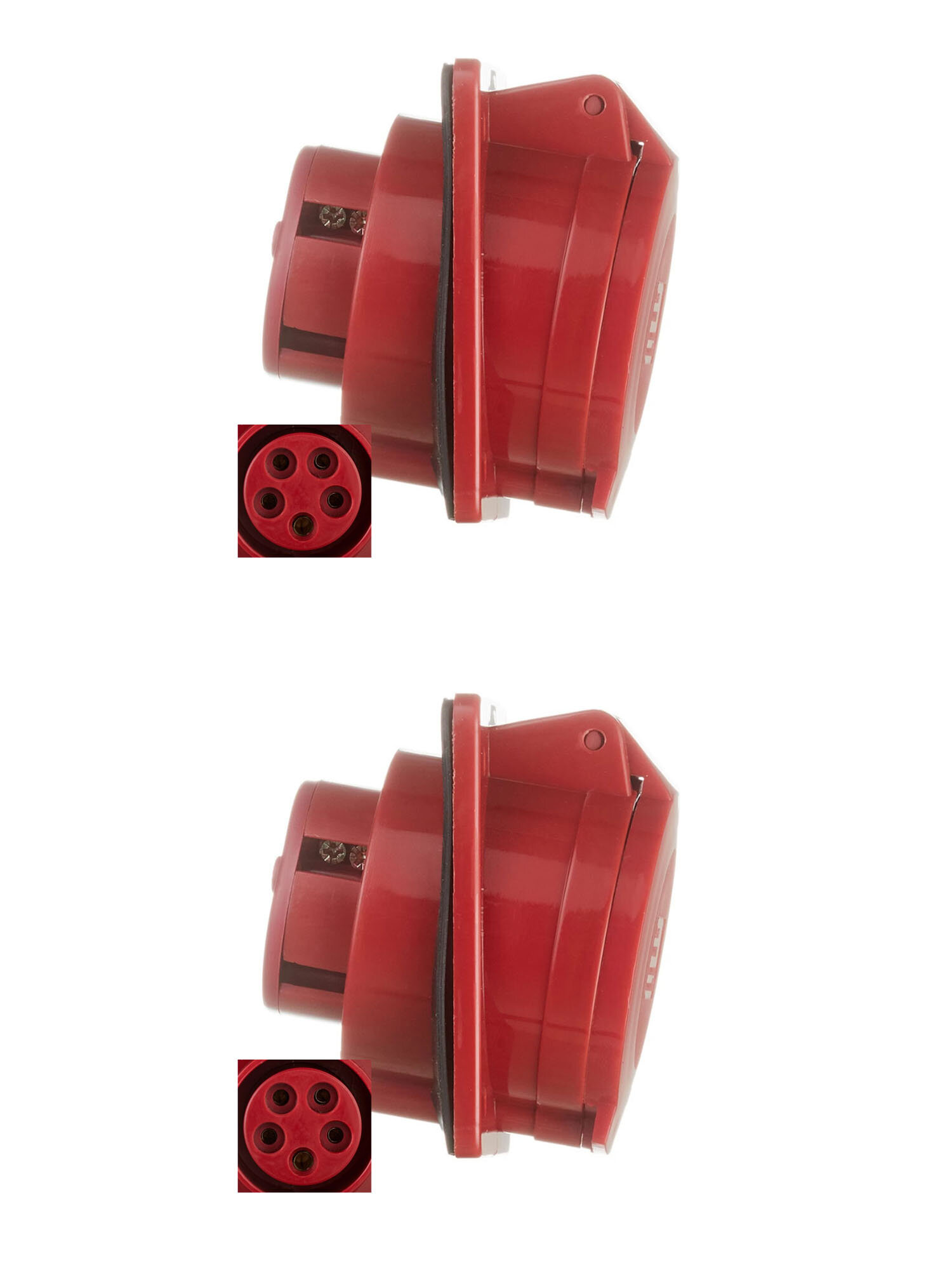 Розетка силовая настенная 3Р+РЕ+N 32 А 380 В IP44 (2 шт.)