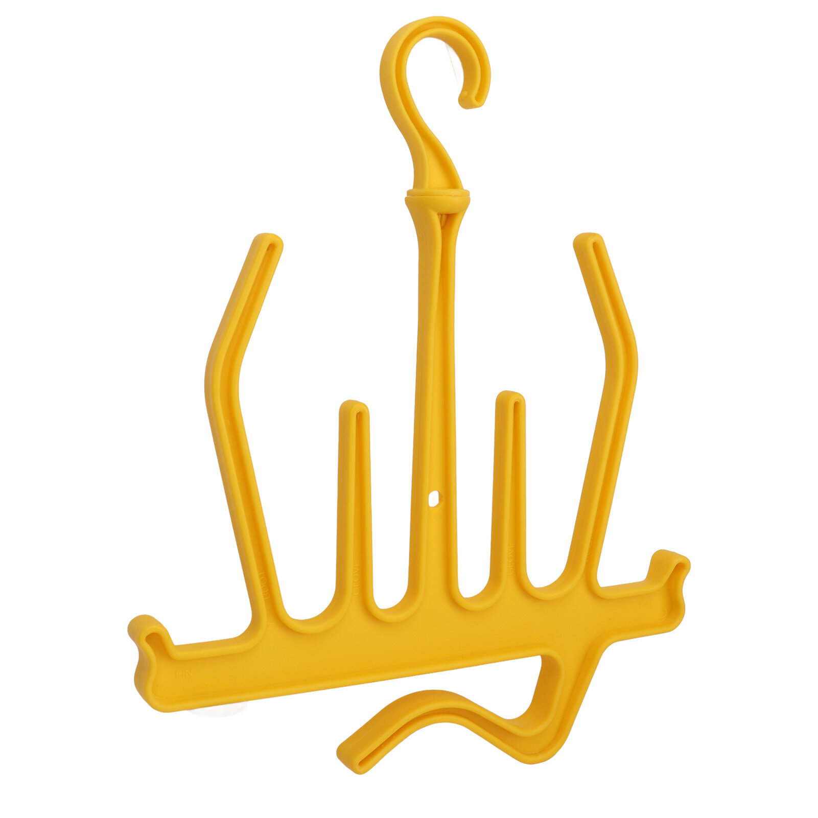 Diving Hanger Heavy Duty Quick Drying Wetsuit Gears Dry Drain Rack for Boots Gloves Goggles Scuba Accessories Yellow