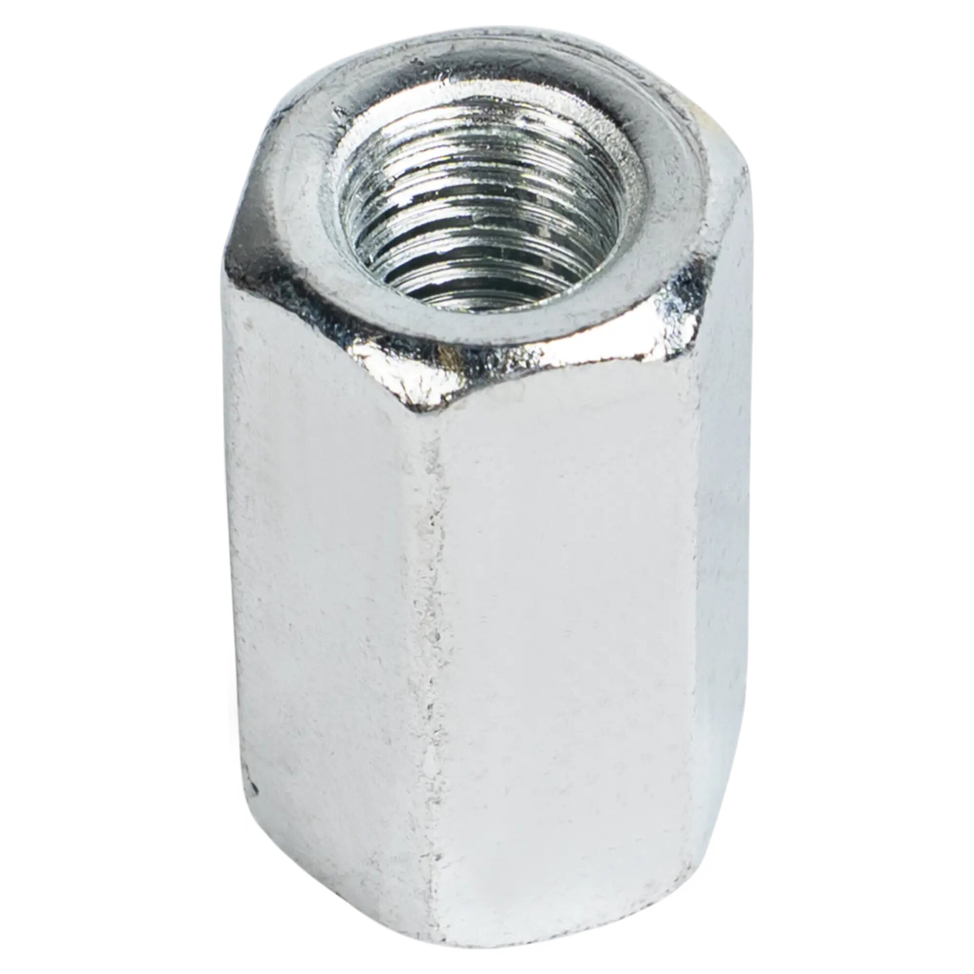 Гайка переходная удлиненная шестигранная М10 DIN 6334 из оцинкованной стали 2 шт