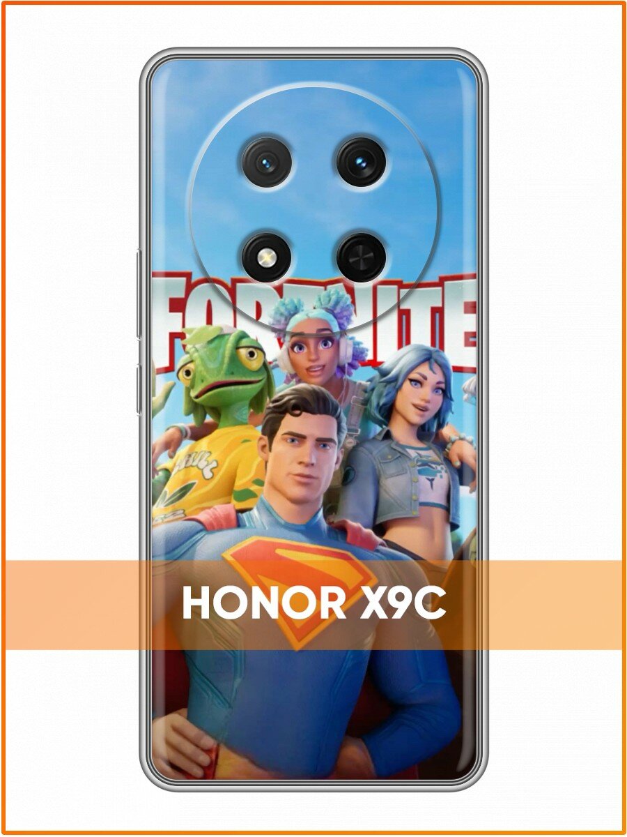 Чехол для Honor X9c с принтом для мальчиков Фортнайт (Хонор Х9с)