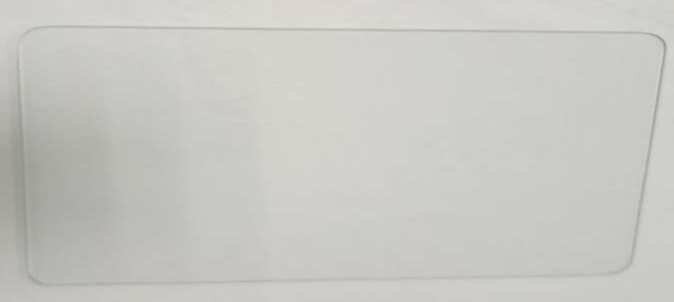 Внутреннее стекло духовки INDESIT KG / 385 x 190 мм закругление