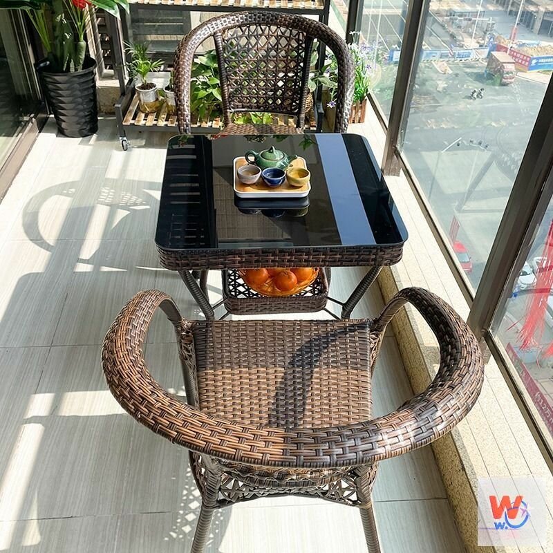 Садовый стул из ротанга для балкона и сада — водонепроницаемый, износостойкий, классический, с каркасом на террасу