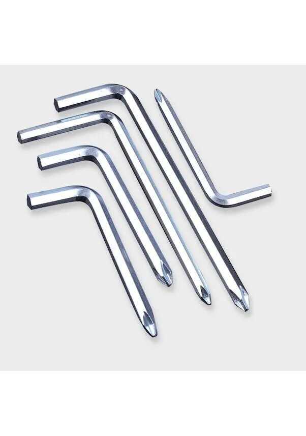 Набор из 10 отверток, шестигранных ключей, инструментов для ремонта скутера, крестообразных бит, характеристики: 4 мм, материал: сталь 45