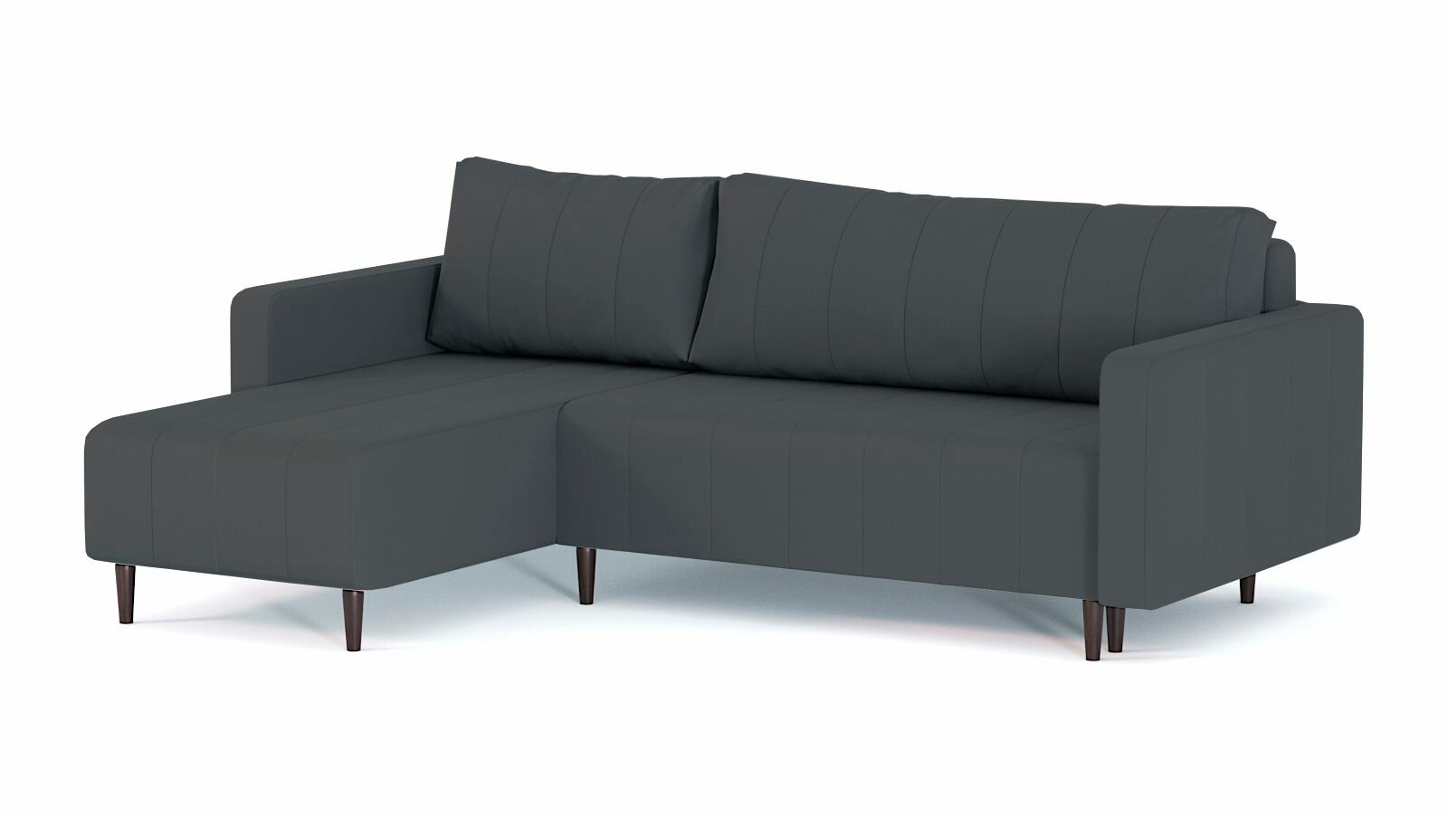 Угловой диван Мартиника, пантограф, угол левый/правый, велюр Зара Грей 18