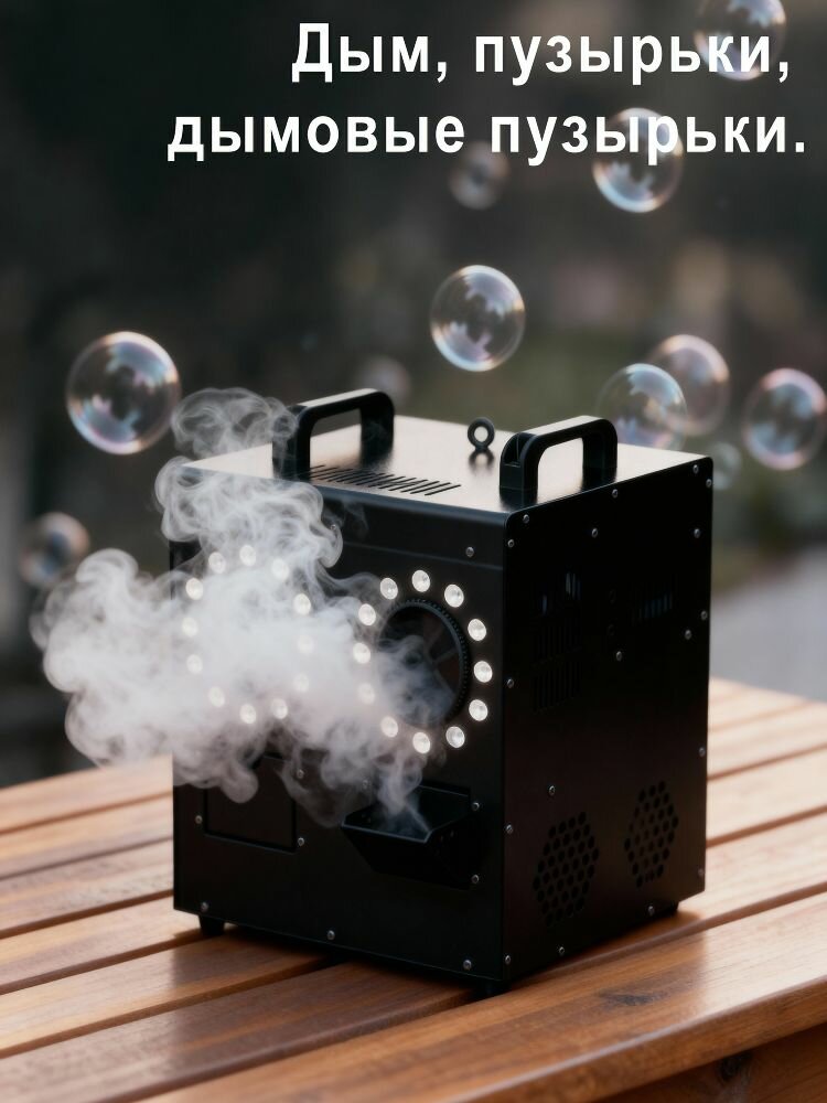 Машина для мыльных пузырей "Smoke Bubble", дистанционное управление и DMX-контроль