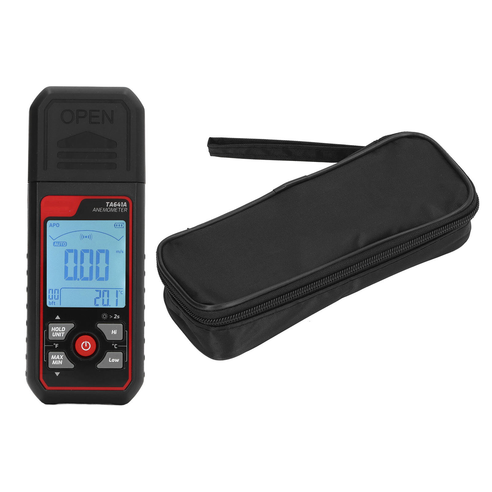 8 лезвий цифровой анемометр высокой точности ручной скорость ветра.