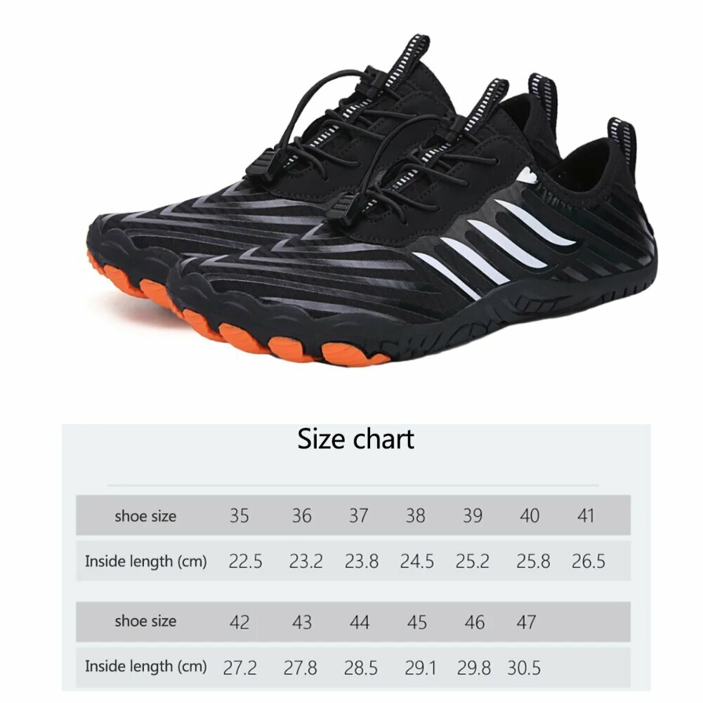 Противоскользящие аквашузы для дайвинга Черный, 41, B-Black white