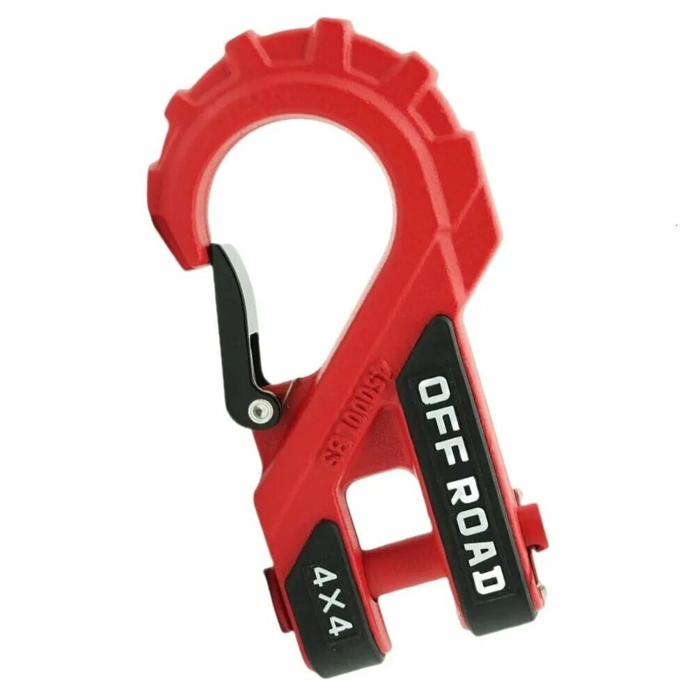 Тяжелый стальной крюк для лебедки 20Т, красный