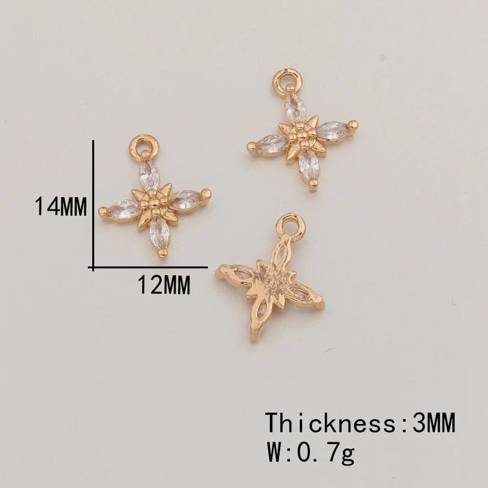 Подвески сердечный дизайн из меди Cordial Design 100 шт 12X14MM