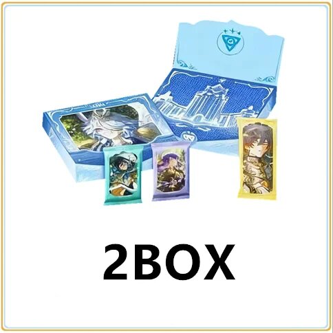 Подлинная серия Genshin Impact, ограниченная серия, коллекция, набор карточек для рукоделия, игровой персонаж для косплея, коллекционные карты, игрушки, подарки