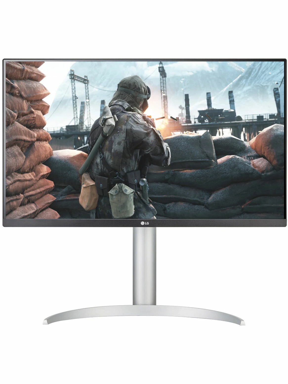 Монитор 27" LG, UltraFine 27UP650K-W, IPS, 60Гц, 16:9, Белый