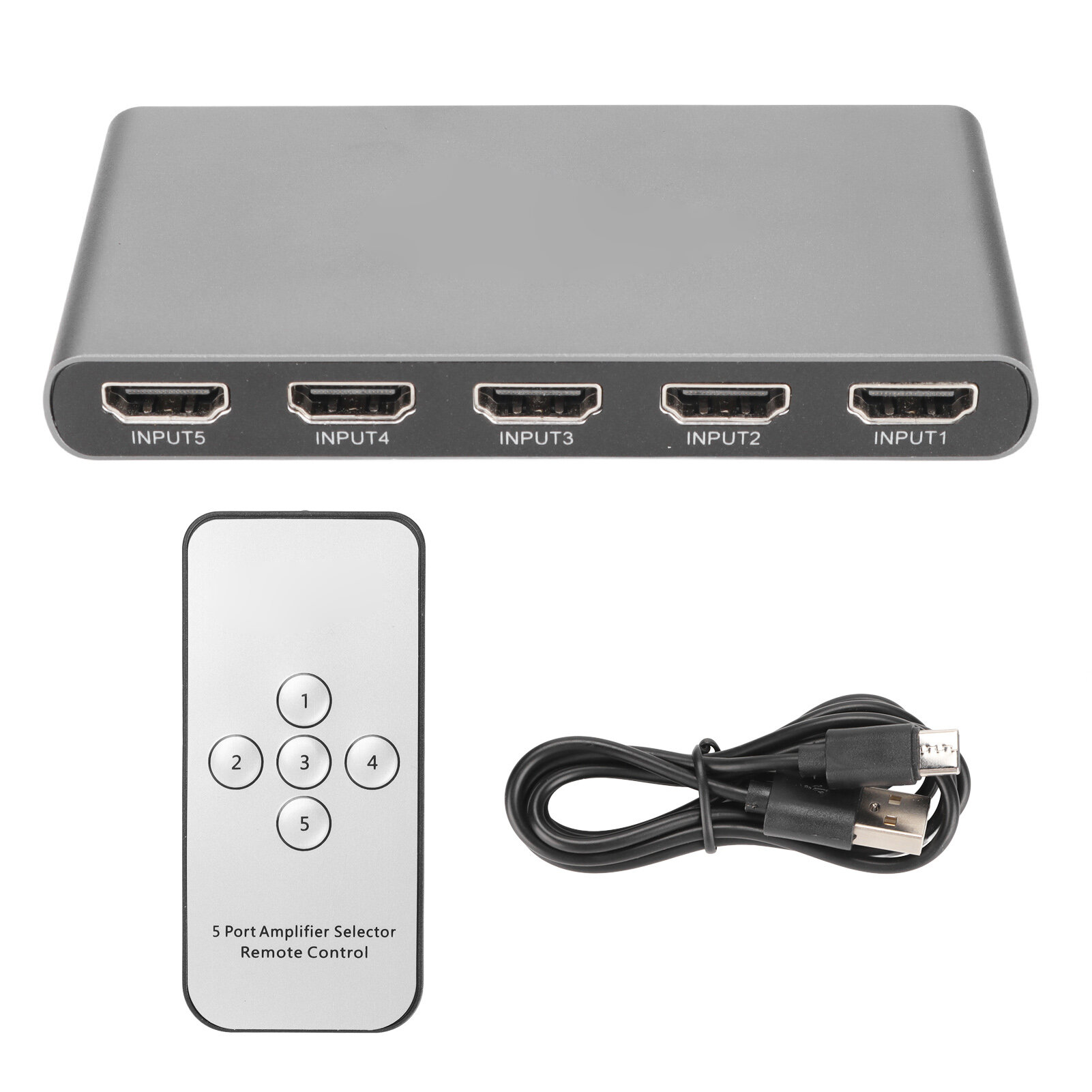 SWH51 5x1 HD Multimedia Interface Switcher 4K 60Hz 5 входов 1 выход, сплиттер, поддерживает разрешение 4Kx2K, с пультом дистанционного управления.