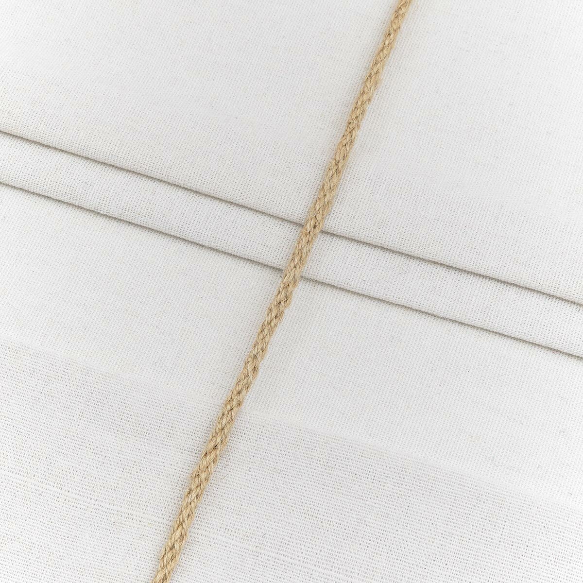 Шнур для рукоделия джутовый, 0,5 см, 30 м, льняной, цвет светлый