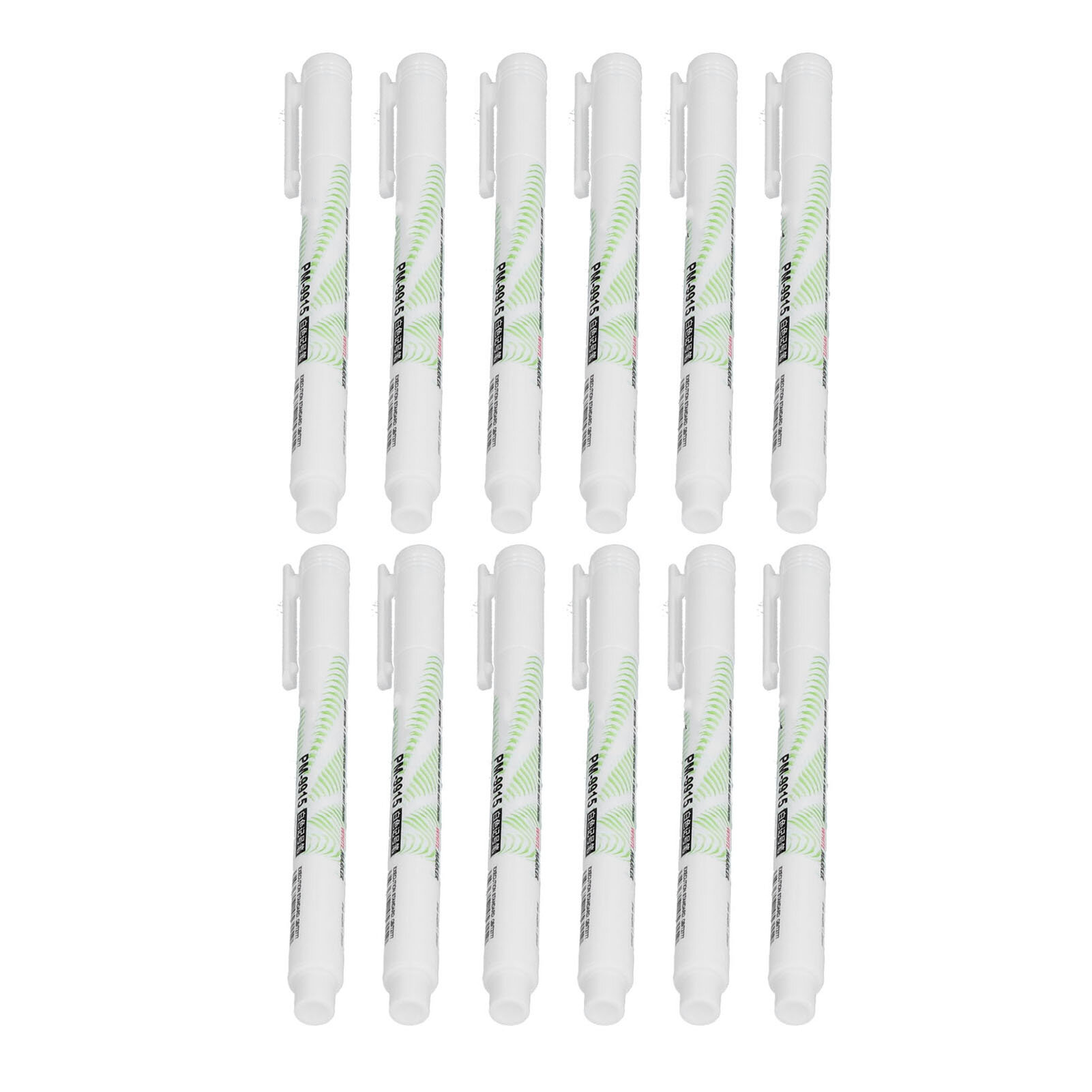 12 маркеров для рисования с тонким наконечником, быстросохнущие, белые, для грифельных досок