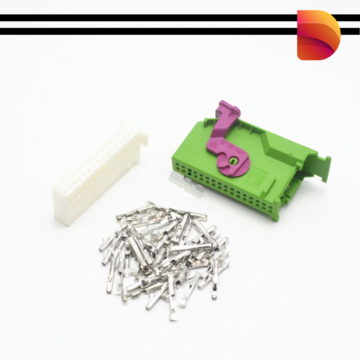 Разъём (колодка) c клеммами для комбинации приборов лада калина, приора ( разъём VDO 32 PIN : АМР 1-929409-1; АМР 1719057-1; АМР 1-929408-1)