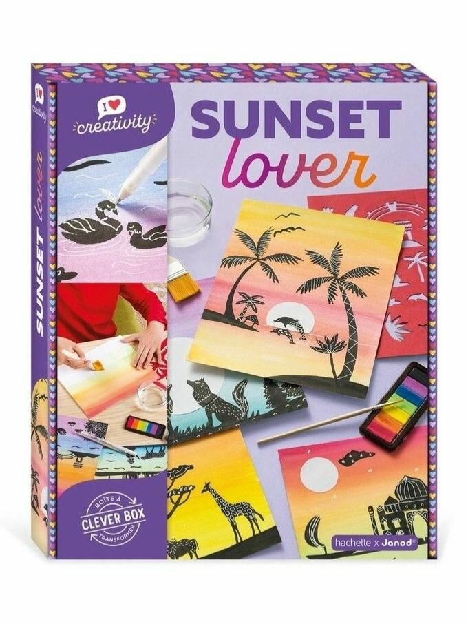 JANOD набор для рисования Закаты серия Hachette картины красками от 8 лет