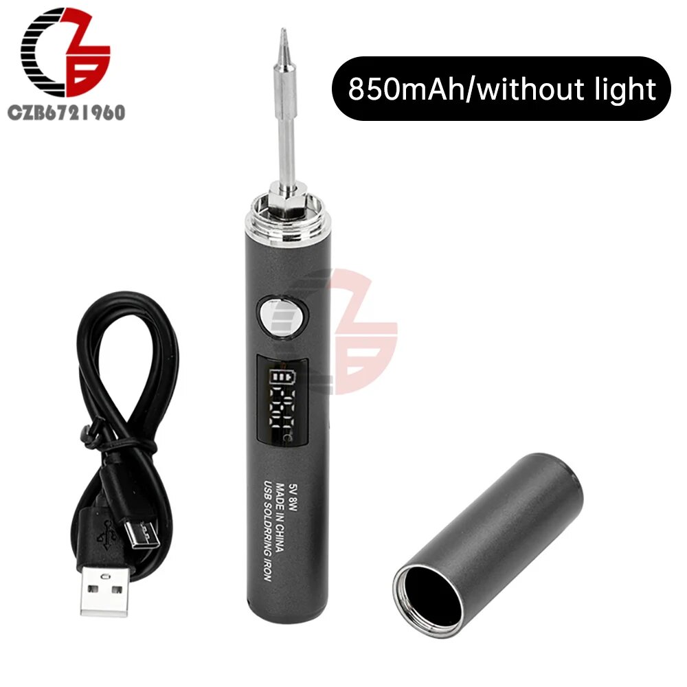 USB-паяльник Type-C с беспроводной зарядкой 850mAh