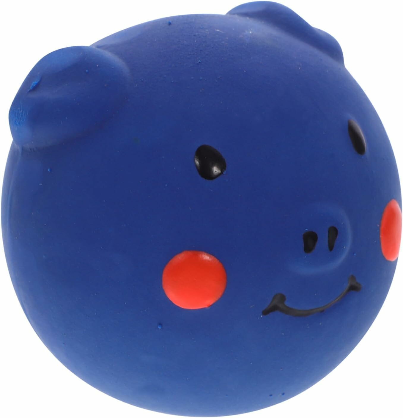 DINGXIAN Игрушка для собак с пищалкой в форме головы поросенка - Тренировка зубов и снятие стресса, Прочный латекс для жевания