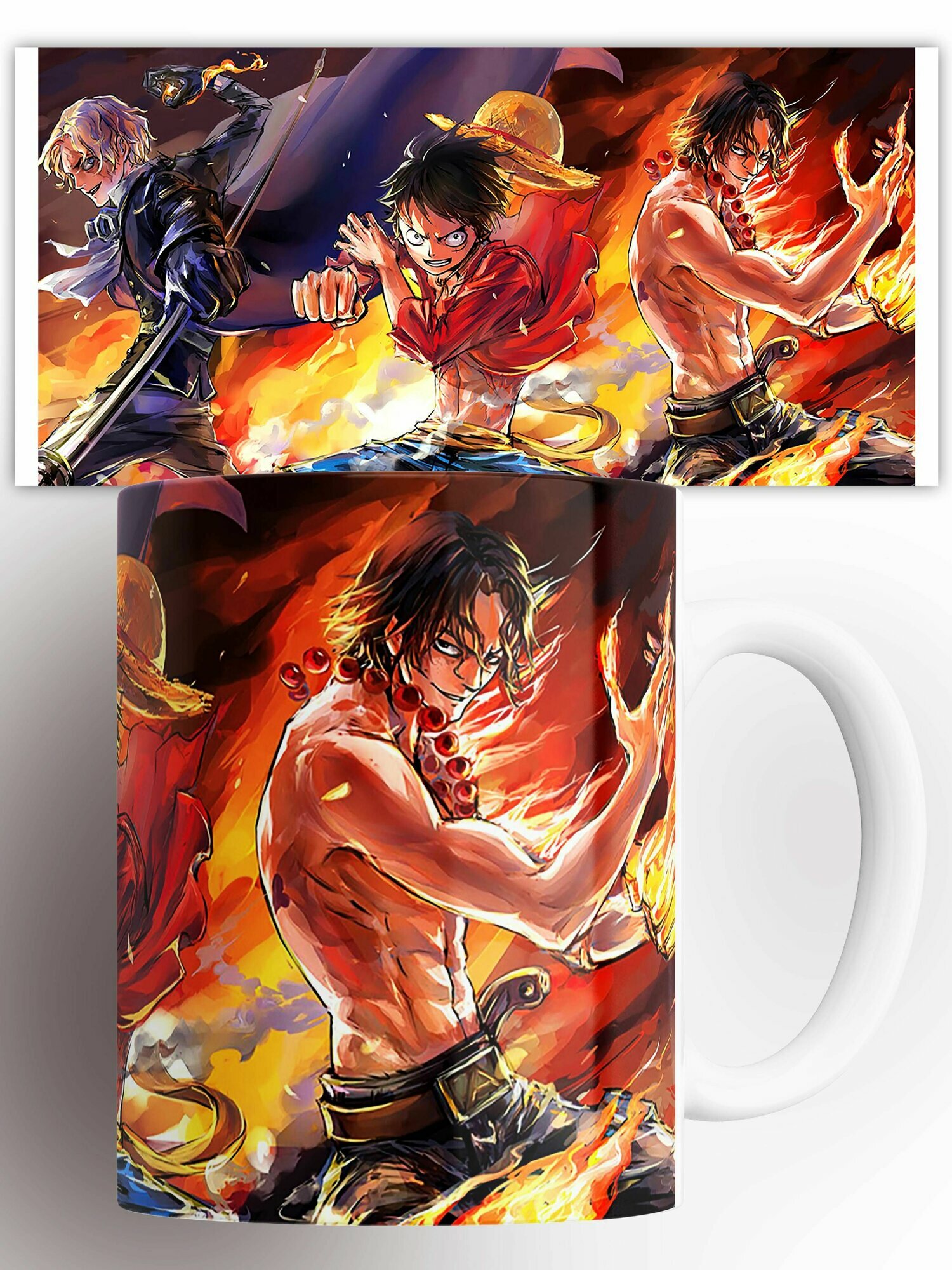 Кружка с принтом Аниме ВАН ПИС Anime ONE PIECE 330 мл