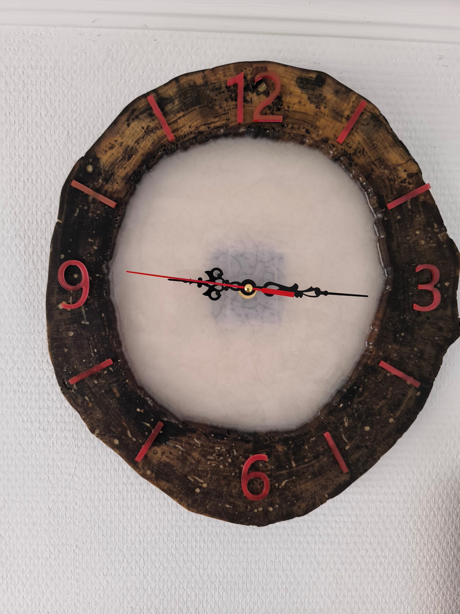 Часы настенные деревянные ручная работа в стиле Loft