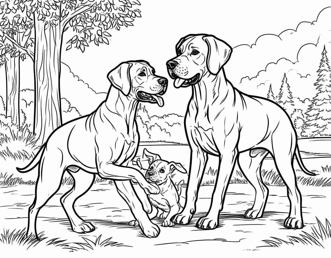 Набор детских раскрасок "Дог", плотная бумага формата А4, 10 шт, от 1 года