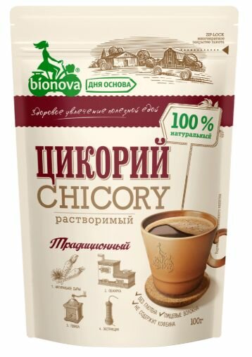 Цикорий растворимый Bionova традиционный 100г