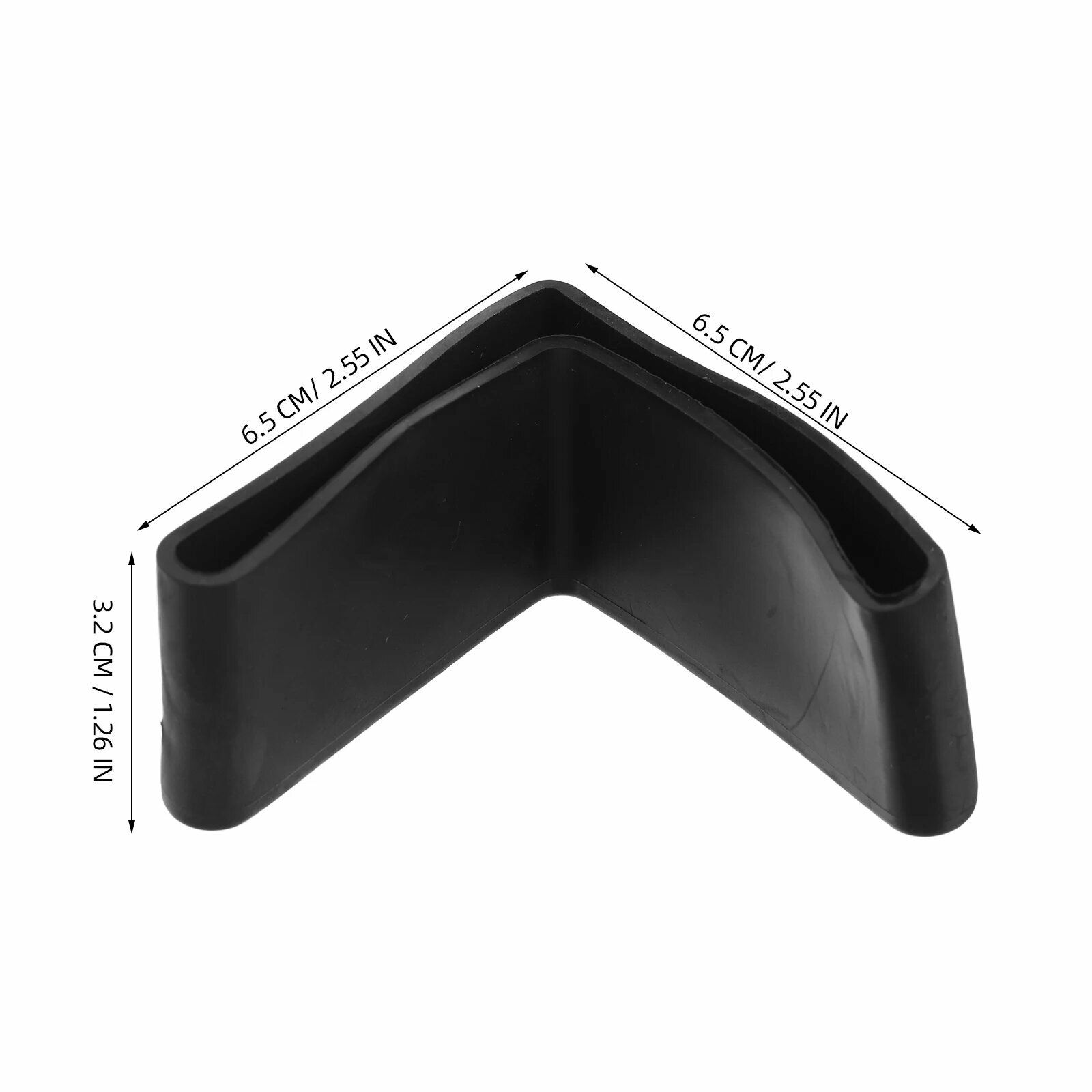 12 шт, треугольные железные ножки, защита для ног стула, резиновый чехол для ног, нескользящие мебельные накладки, чехлы на ножки стола, аксессуары для дома, Черный