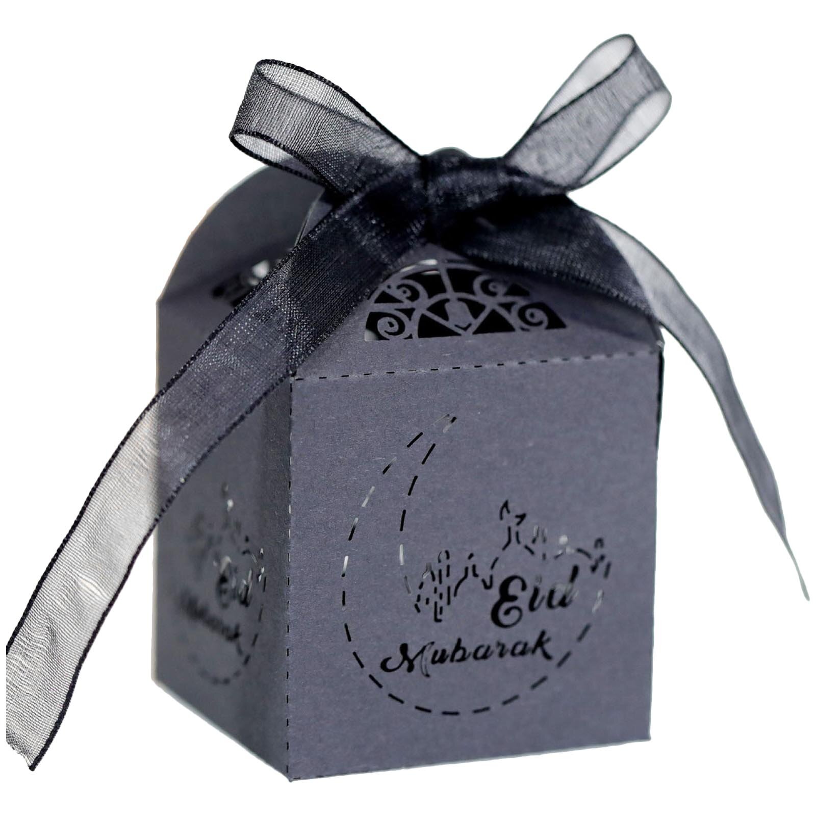 100 шт Коробки для конфет Eid Mubarak Ramadan Kareem Шоколадные подарочные коробки Исламские мусульманские