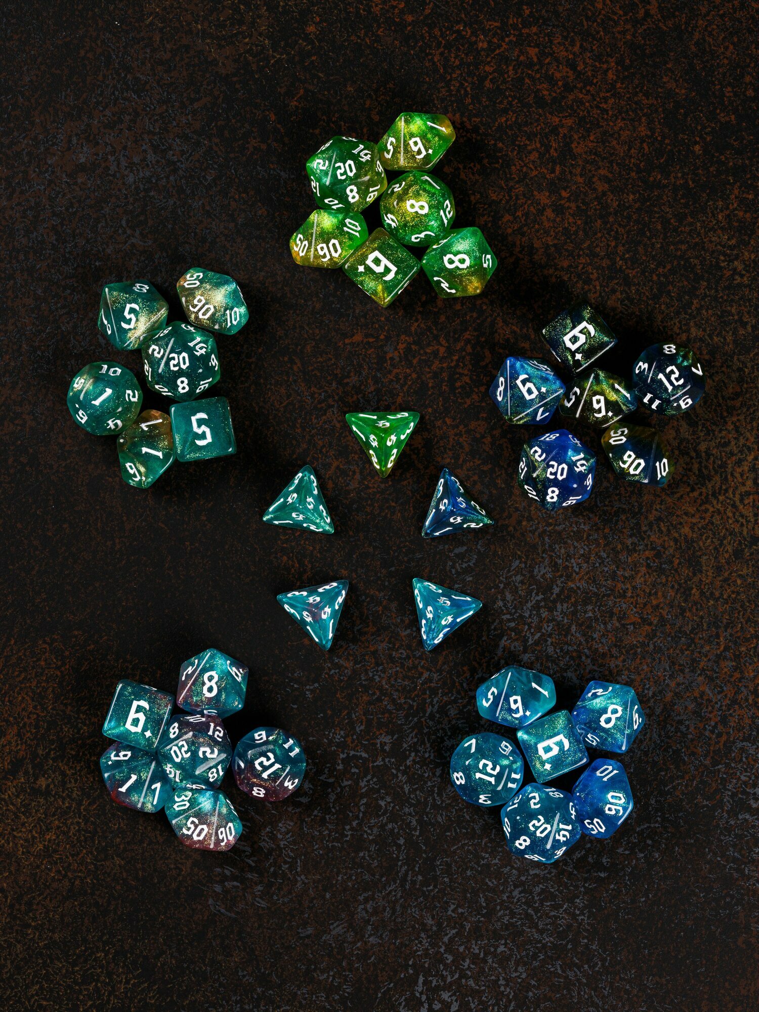 5 Наборов игральных кубиков для DnD (ДнД дайсы)