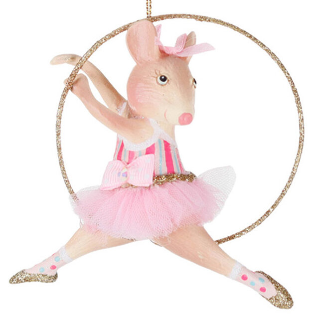 Елочная игрушка Мышка в розовом - Circus Birthday 10 см, Goodwill (Гудвилл), B87457-1