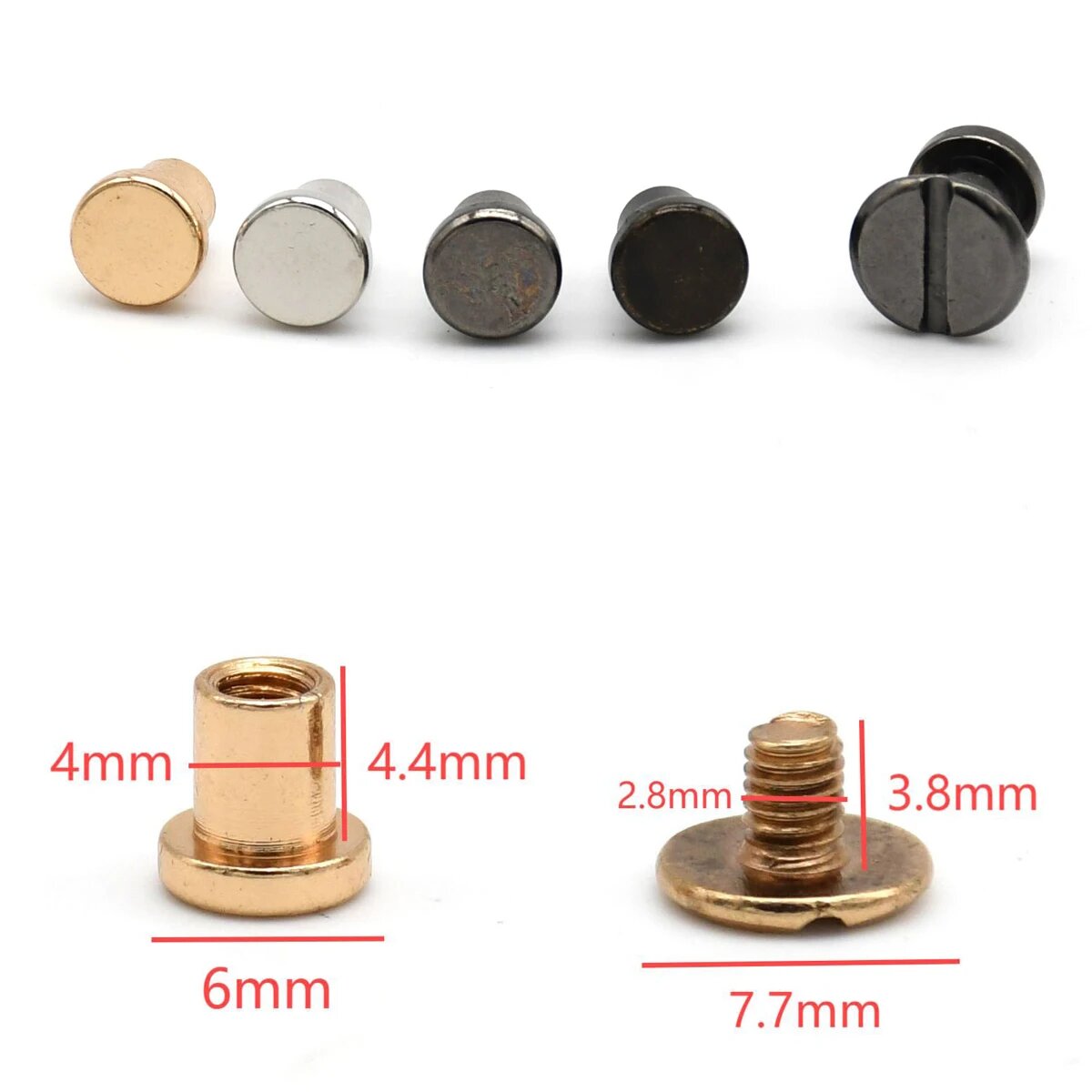 Металлические винты Chicago 10 шт, длинные ранцы для фотоальбома, календаря, меню, кожаного ремня, бумажника, застежки