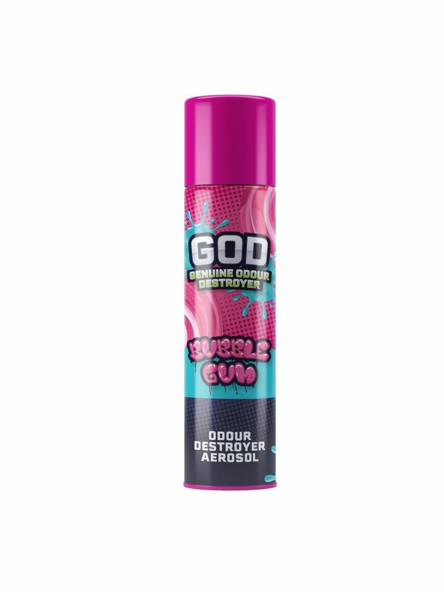 Нейтрализатор запаха GOD Blast Aerosol 750 мл - аромат Bubble Gum