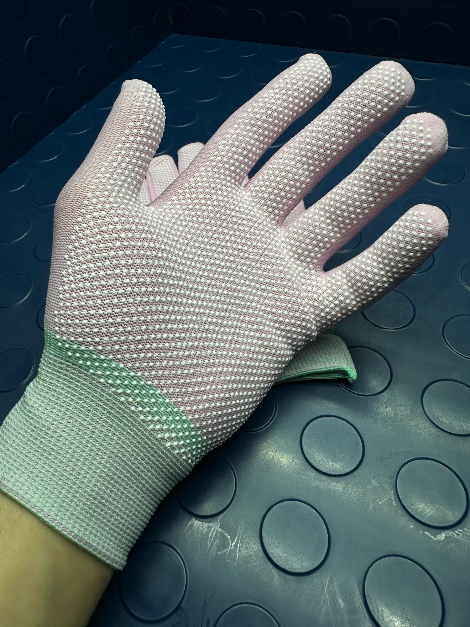 Чёткие перчатки 3 пары, M, розовые