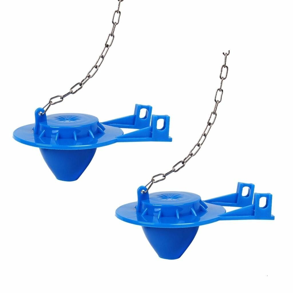 2 шт. Долговечные универсальные заглушки 2 дюйма, клапаны для унитаза с крышкой из ПВХ, - 2-дюймовая синяя крышка