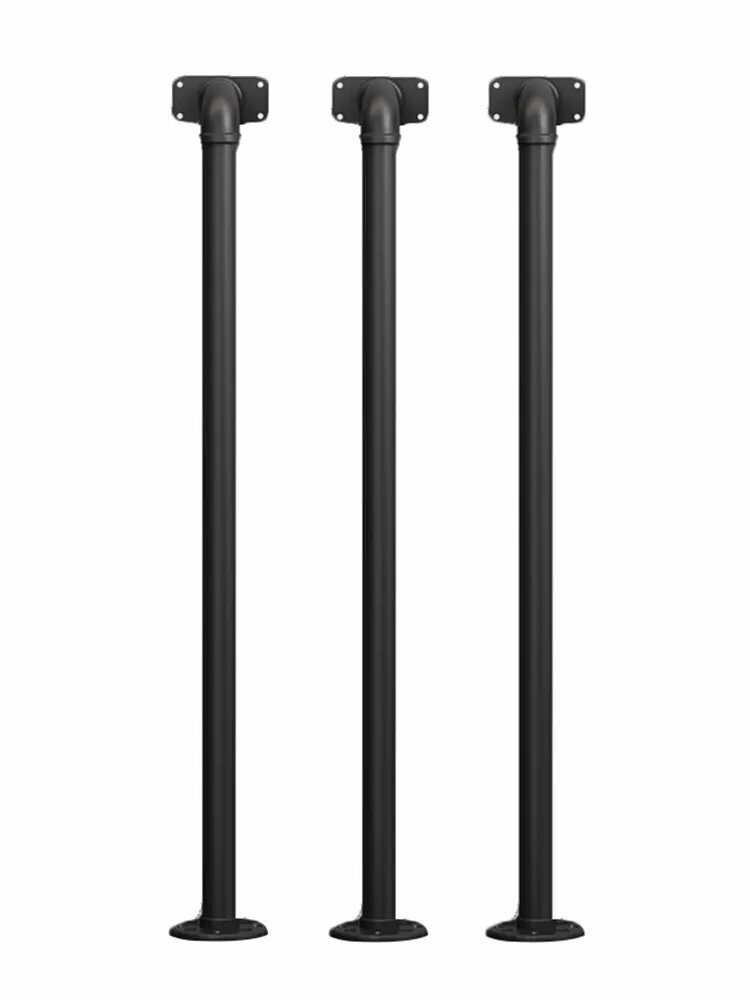 Комплект перил для лестницы, деревянный поручень + кованые стойки, для дома, лофта и крыльца