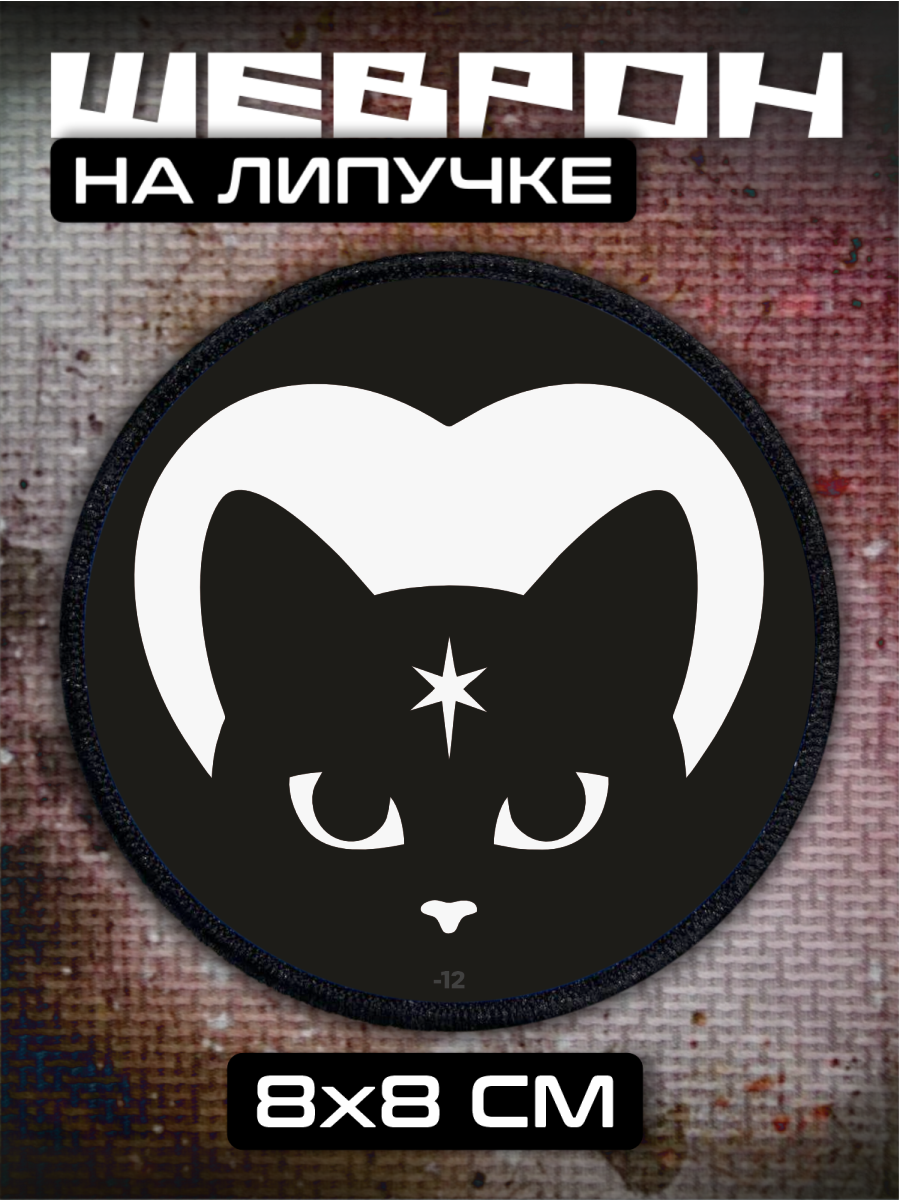 Шеврон на липучке y2k кот