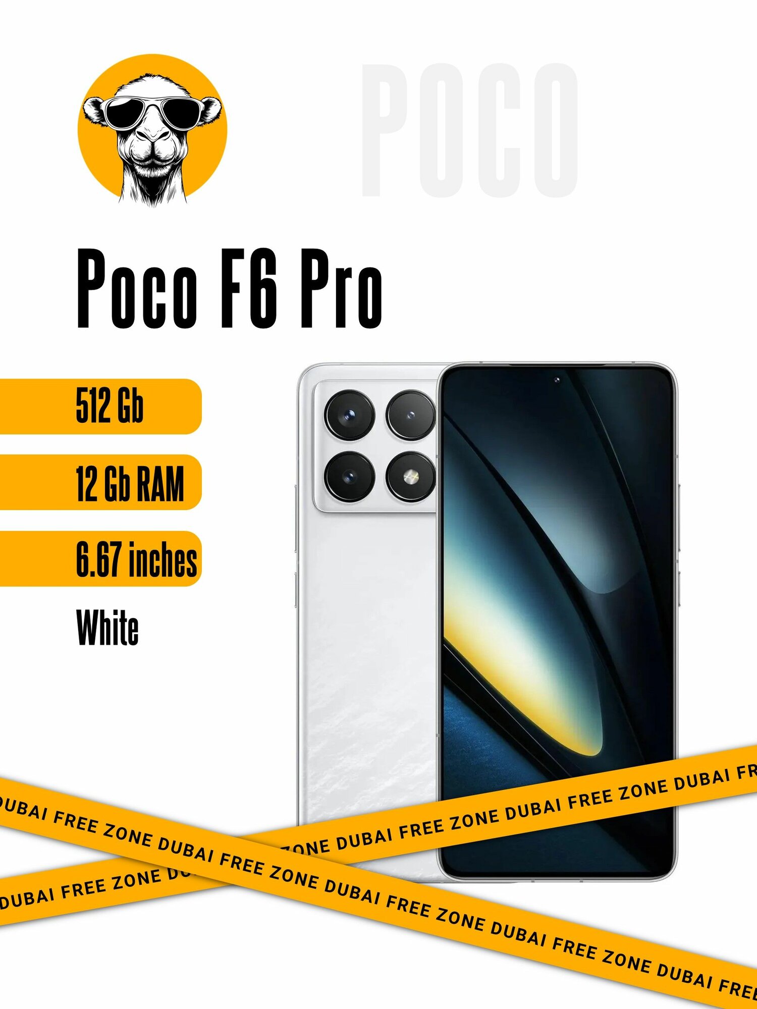 Смартфон Poco F6 Pro 12/512Gb White/Белый