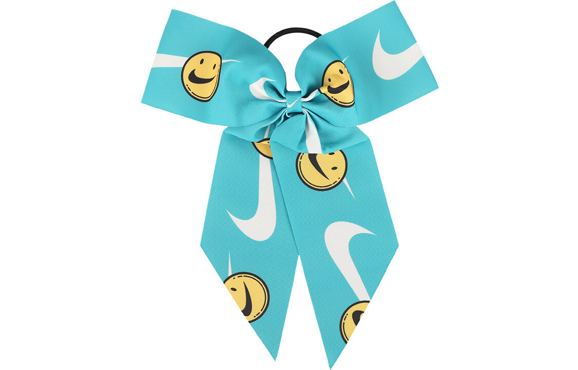 Резинки для волос женские Nike голубые с белой надписью, OneSize EU