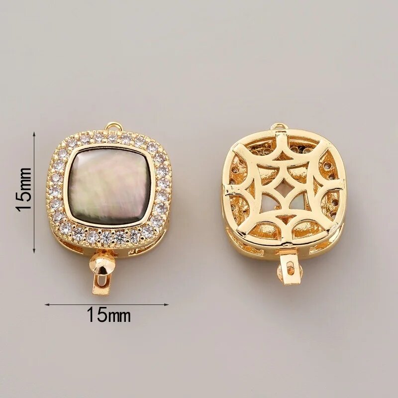 Медная позолоченная ракушка с жемчужной булавкой LIJIEMEI YWSY-A470-3