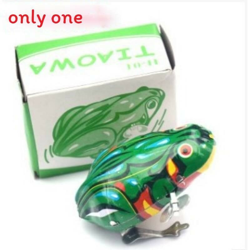 Nostalgic metal jumping frog classic toy perfect for childhood playtime fun