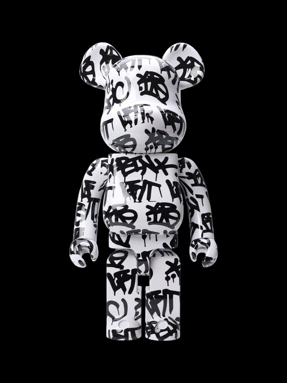 Коллекционная оригинальная фигура Bearbrick x LFYT x Krink 1000% / 70 см высота / ABS пластик / Medicom Toy