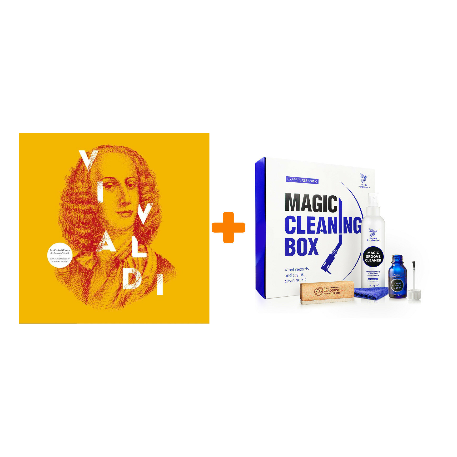 V/A Vivaldi Antonio The Masterpieces LP + Набор по уходу за винилом Magic Cleaning Box